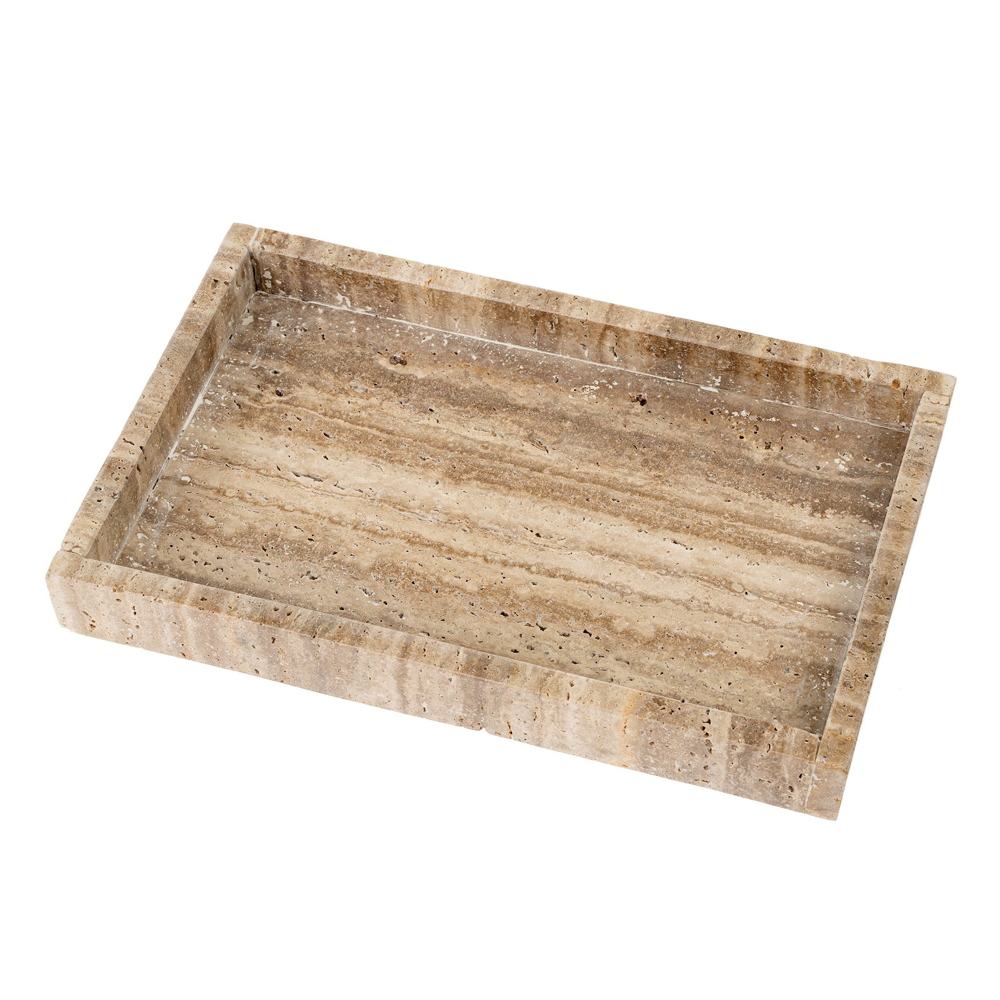 Rectangular Travertine Tray-Large – Jardines Domaine