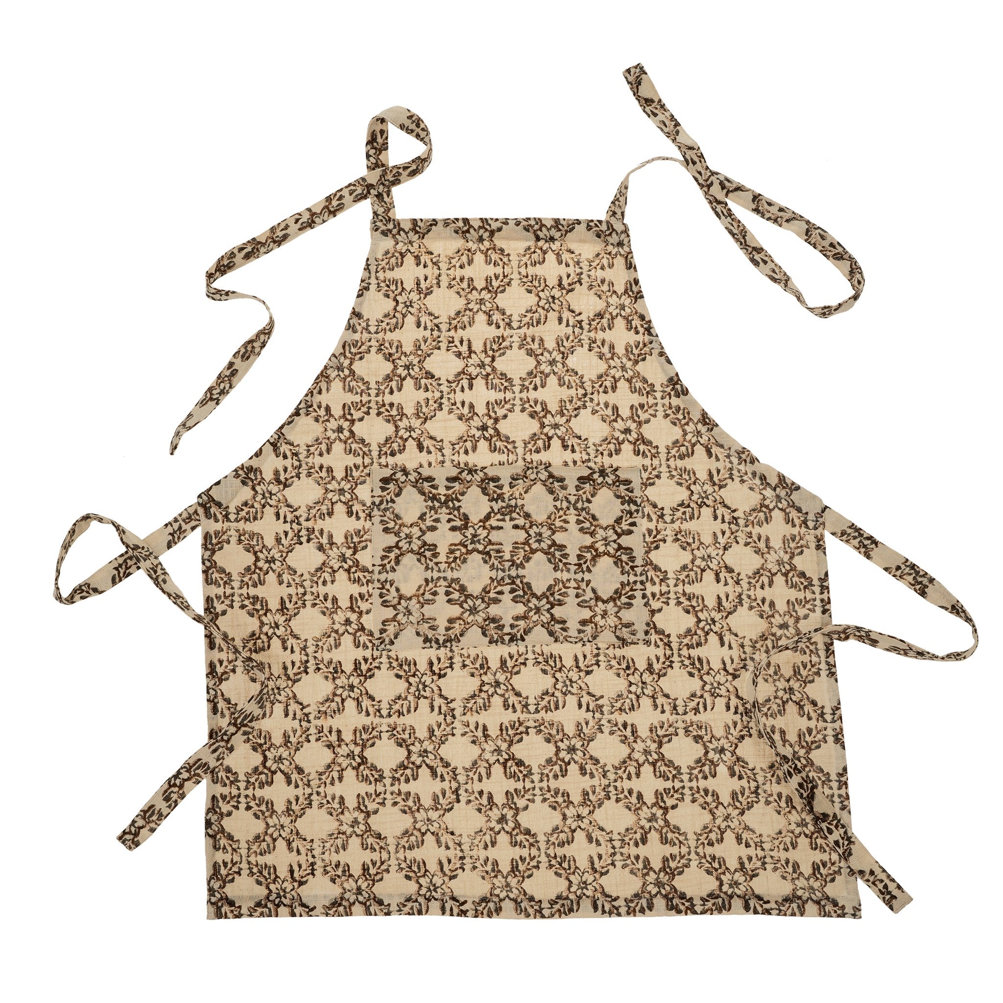 Mira Block Print Apron – Jardines Domaine
