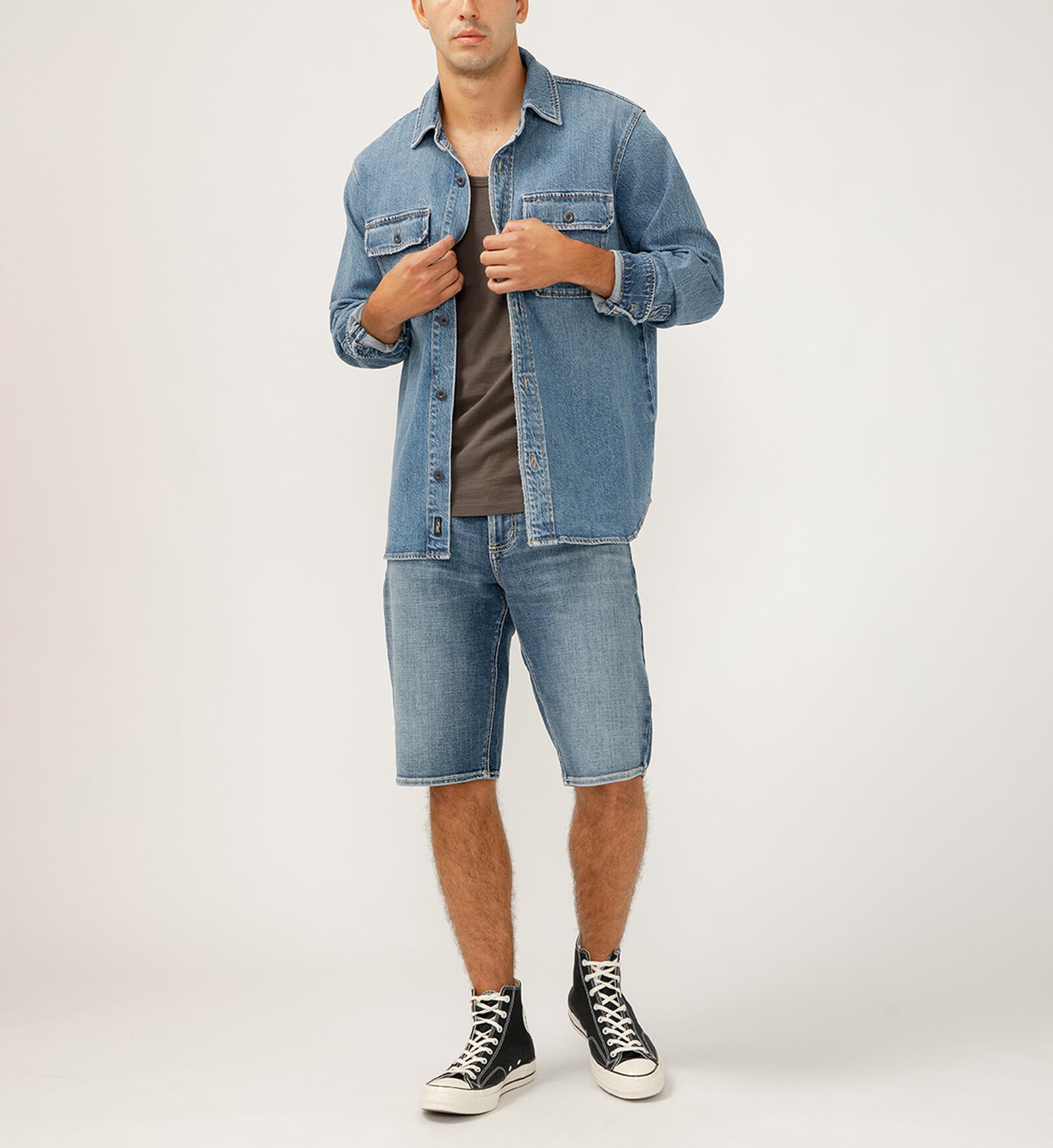 Mens Denim Shirt Jacket – Jardines Domaine