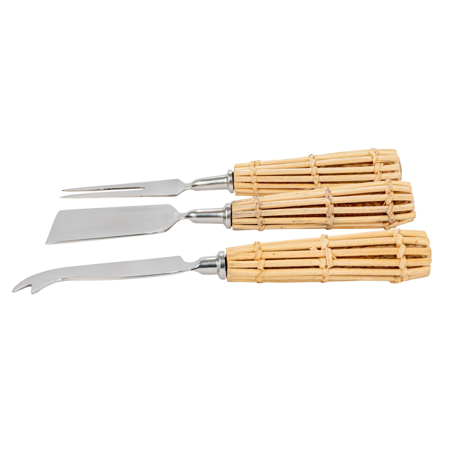 Rattan Cheese Knife Set – Jardines Domaine