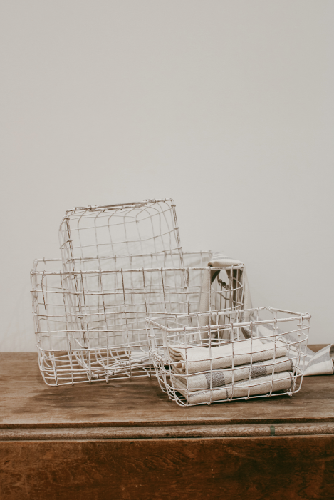 Rustic Wire Basket-Large – Jardines Domaine